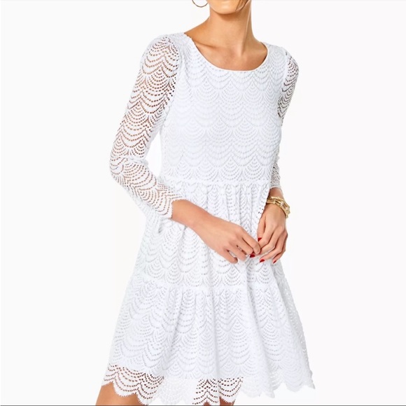 Lilly Pulitzer | Dresses | Lilly Pulitzer Geanna Dress In Resort White ...